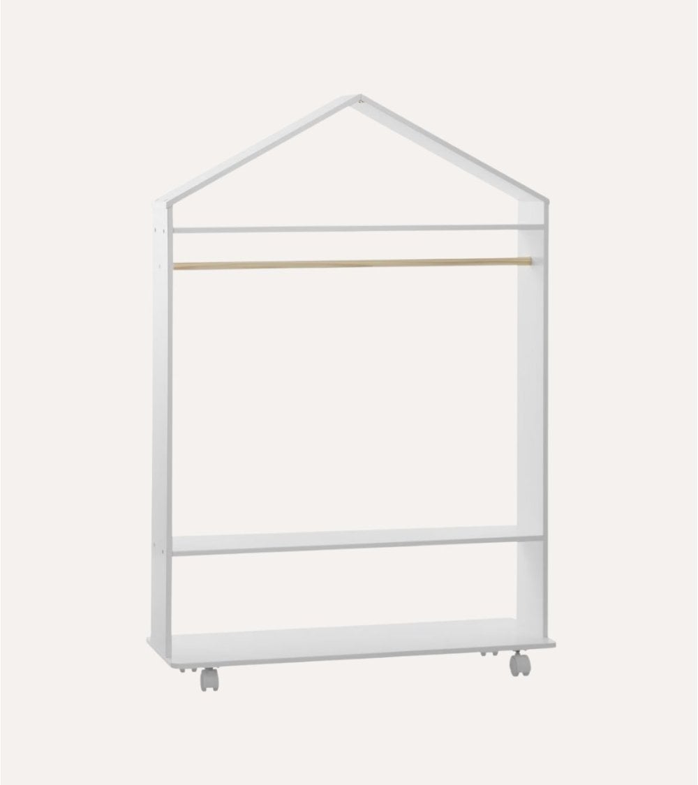 Armario Infantil Estilo Burro Casita con Ruedas: Mueble Perfecto para Niños